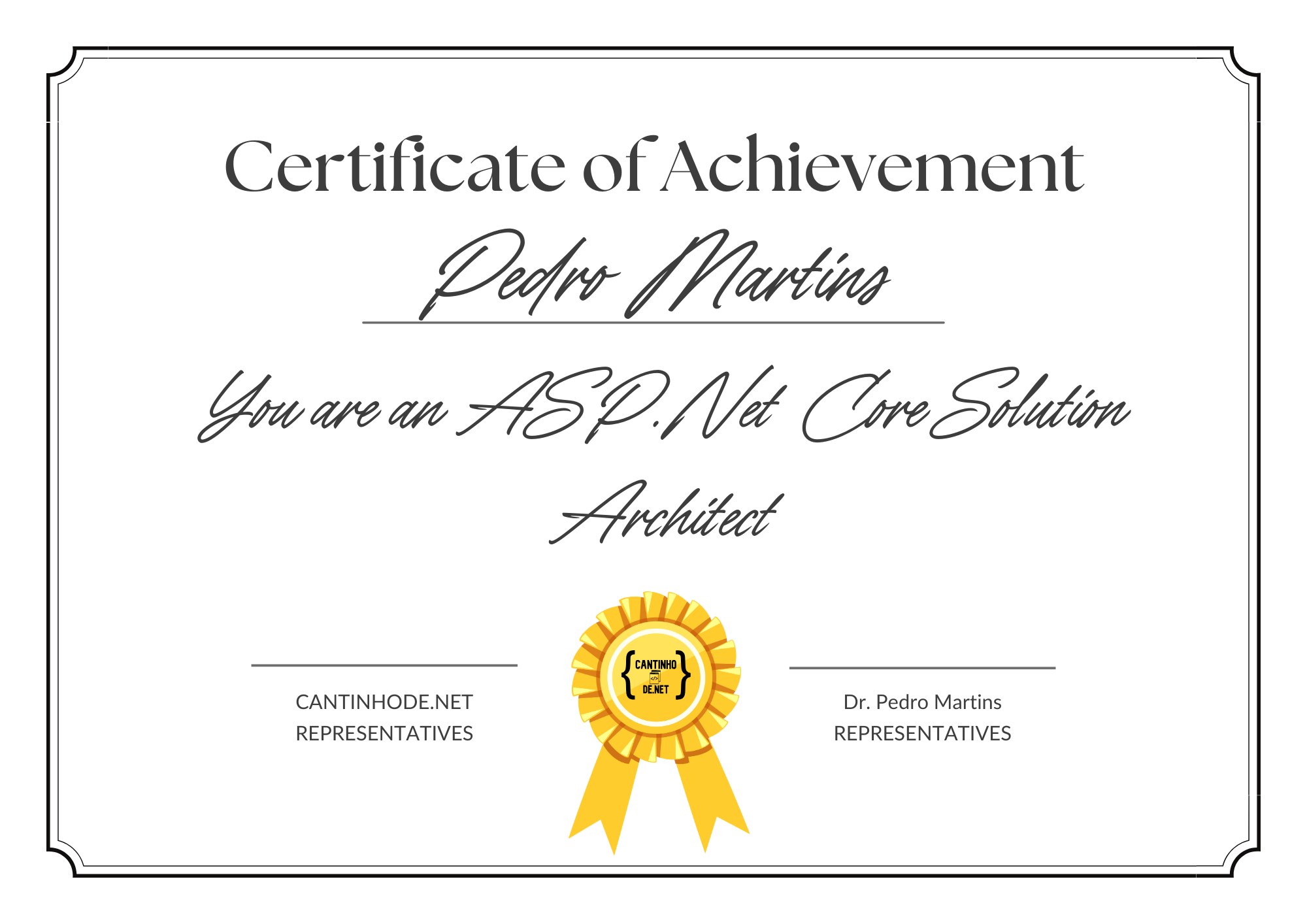 Core Solution Architect Certification Exam
