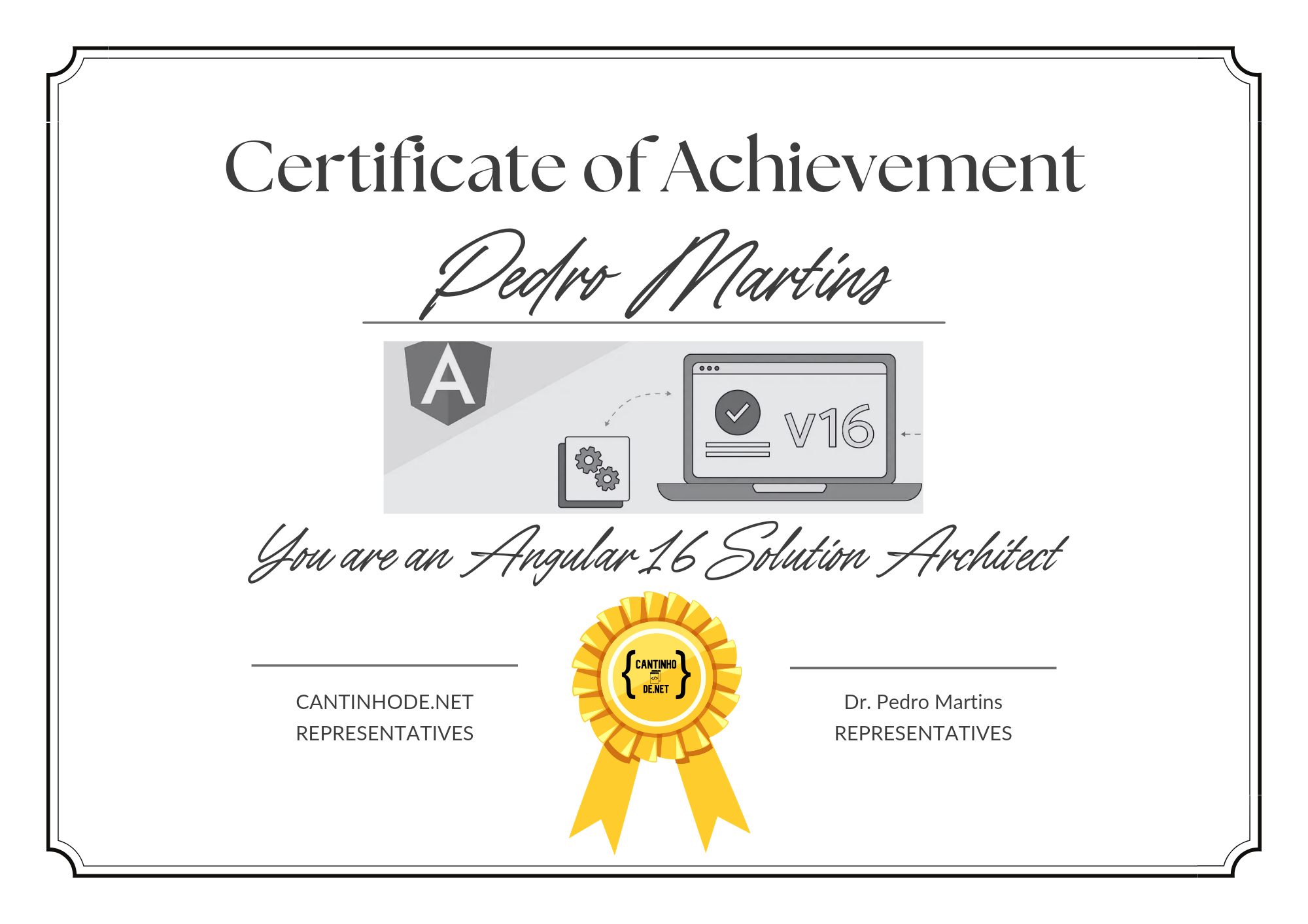 Angular 16 Solution Architect Certification Exam