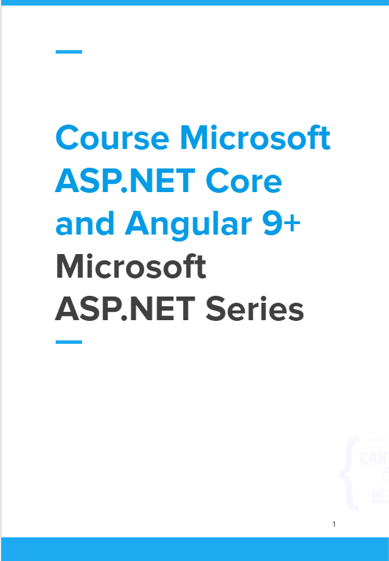 Course Microsoft Aspnet Core And Angular 9